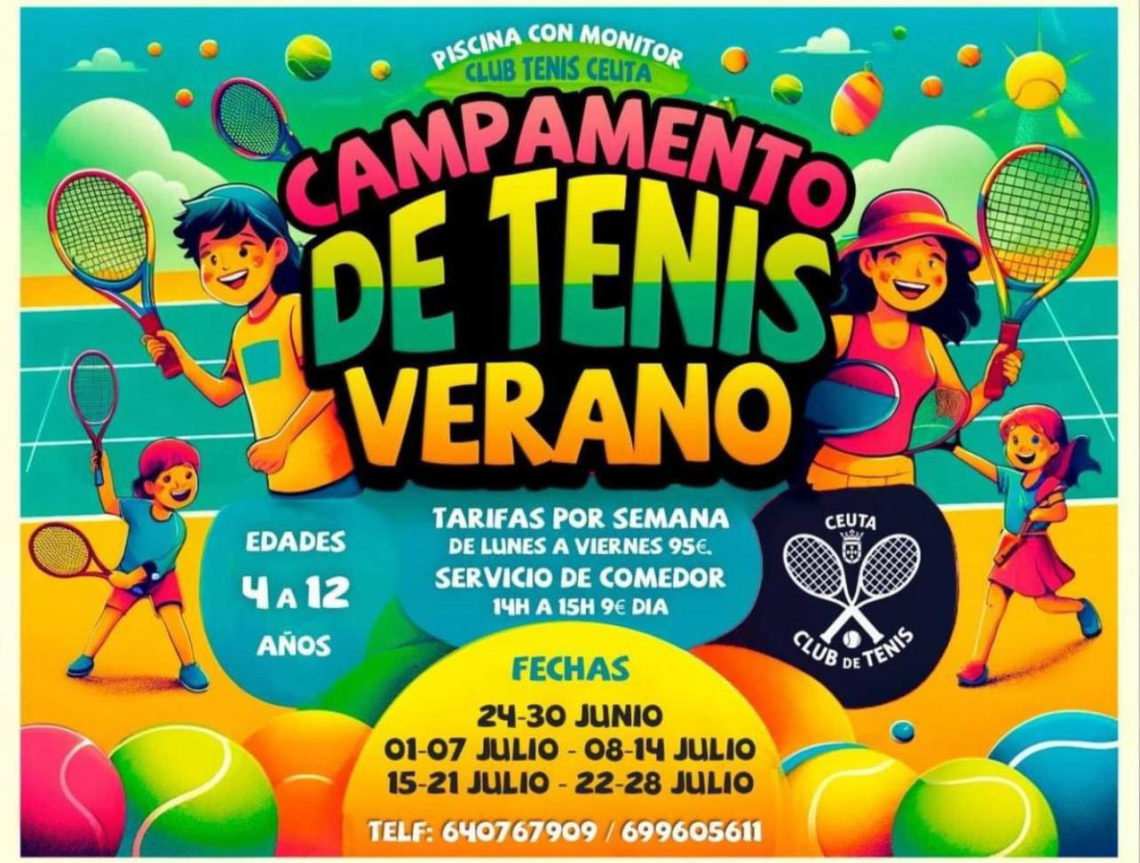 Campamentos de tenis y natación en verano