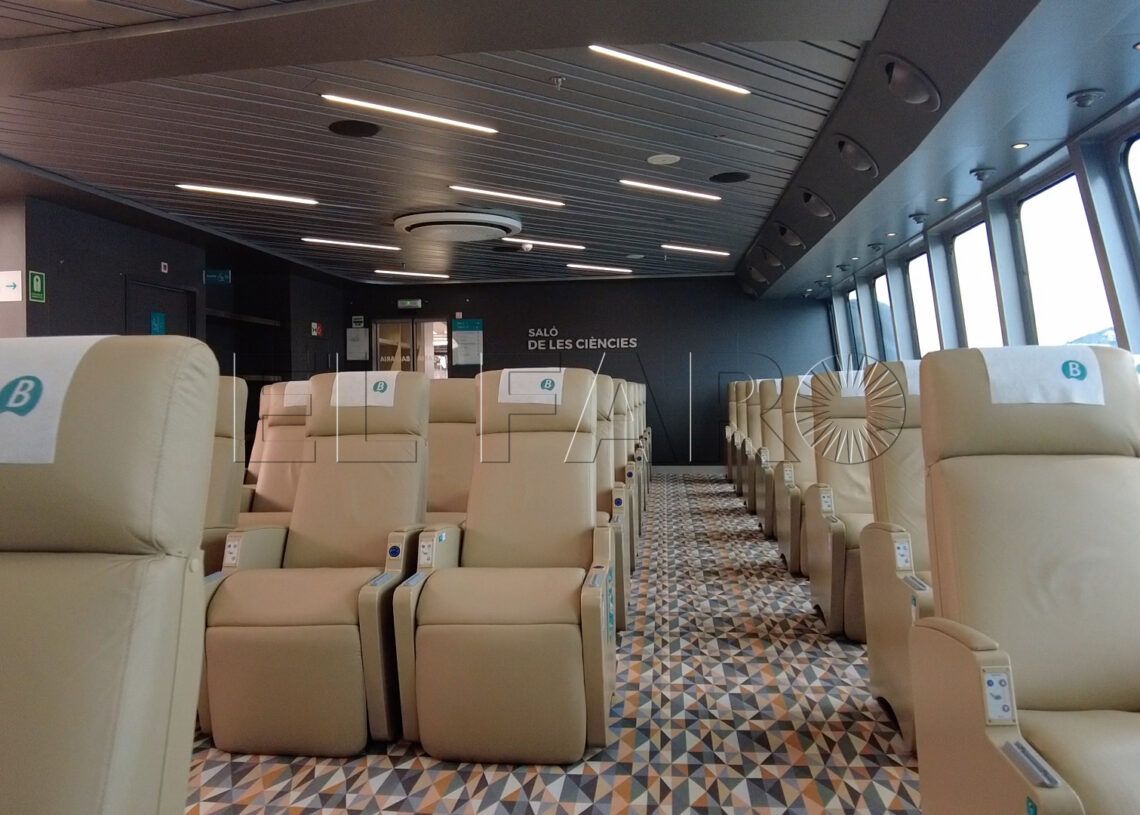 Baleária presenta en Ceuta su ferry más sostenible, el Margarita Salas