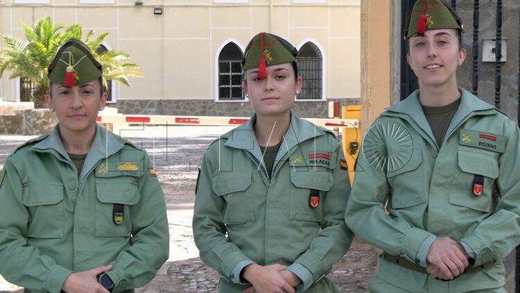 Primer equipo femenino del Tercio en la Cuna de la Legión