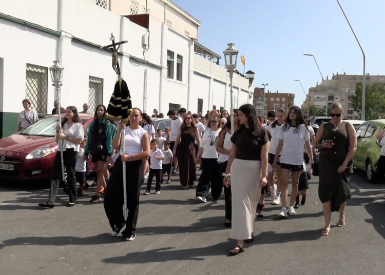 Fiesta y procesión en las Adoratrices por Santa María Micaela